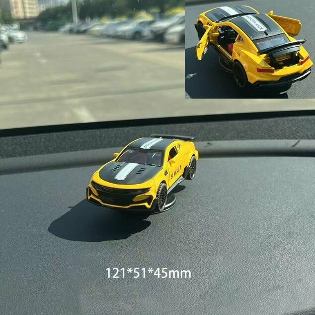 Дрифт Машинка с эффектом поворота на торпеду авто, Chevrolet Camaro (Жёлтый/черный)