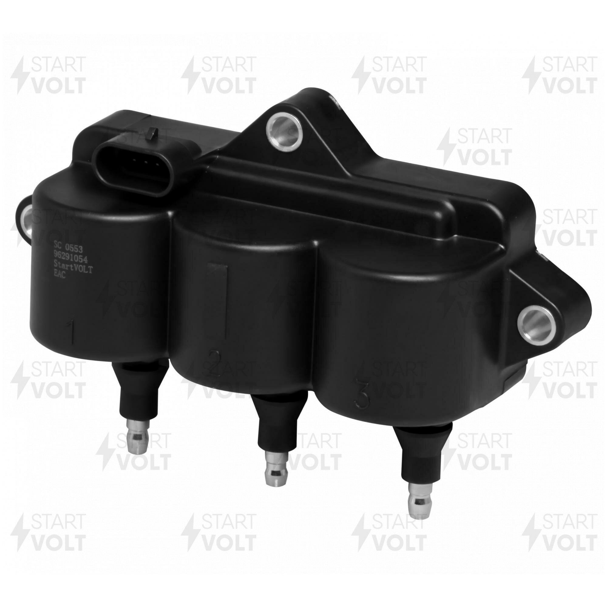 Startvolt катушка зажигания для а/м daewoo/chevrolet matiz (01-)/spark (05-) 0.8i (4 pin) (sc 0553) sc0553