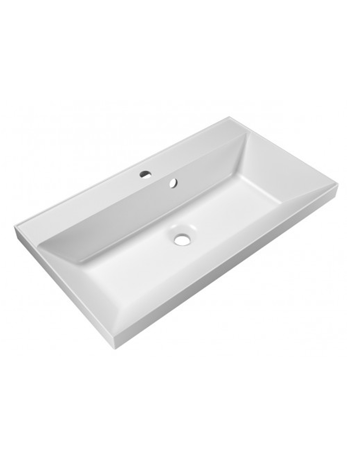 Умывальник мебельный для ванной Астория 80, литьевой мрамор, цвет белый, Арт: 0302.960