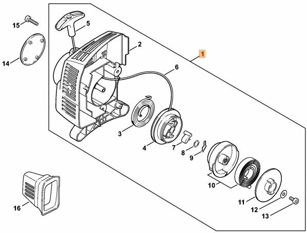 STIHL эргостарт FS38-55 аналог 4140 007 1018 оригинал