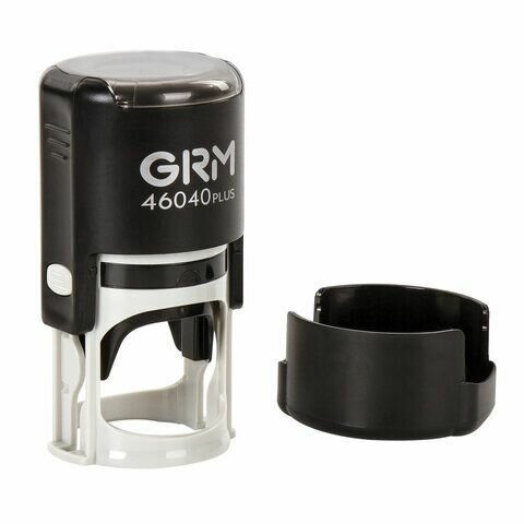 Печать самонаборная 2 круга, оттиск D=40 мм синий, GRM 46040, крышка, касса В комплекте, 111000020