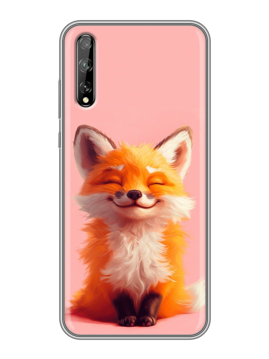 Чехол для Huawei Y8P, Honor 30i с принтом милая лиса (Хуавей У8Р Хонор 30)