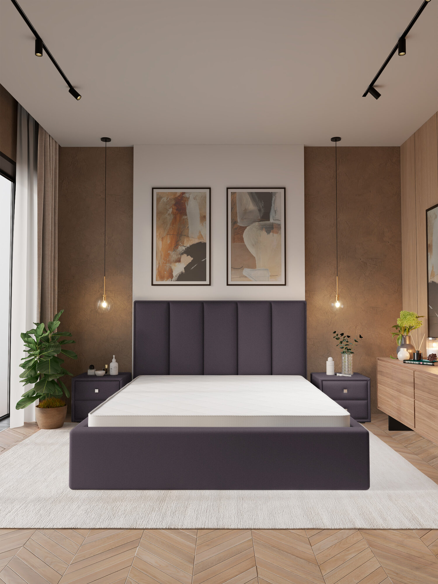 Кровать двуспальная 160х200 с подъемным механизмом, Стелла с мягким изголовьем для дома и спальни, ортопедическое основание, ящик для белья