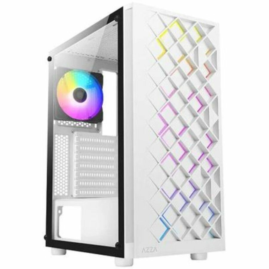 Компьютерный корпус AZZA Spectra (CSAZ-280W SPECTRA) белый - Midi Tower, ATX, micro-ATX, mini-ITX, USB 2.0 TypeA