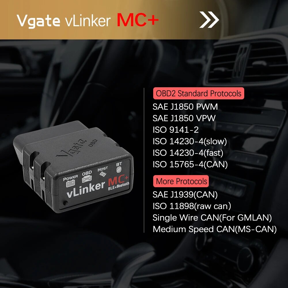 OBD2 сканер VLinker MC Bluetooth 3.0 — фото 1