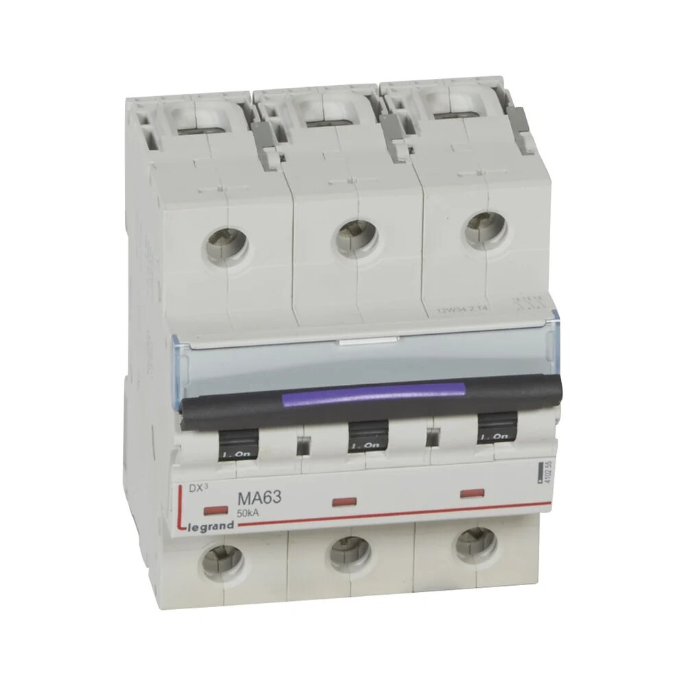 Legrand DX? Автоматический выключатель 50кА 63А 3п MA 410255