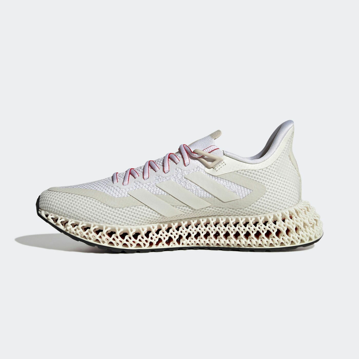 Кроссовки adidas 4DFWD 2, размер 44 EU, белый/бежевый/красный — фото 1