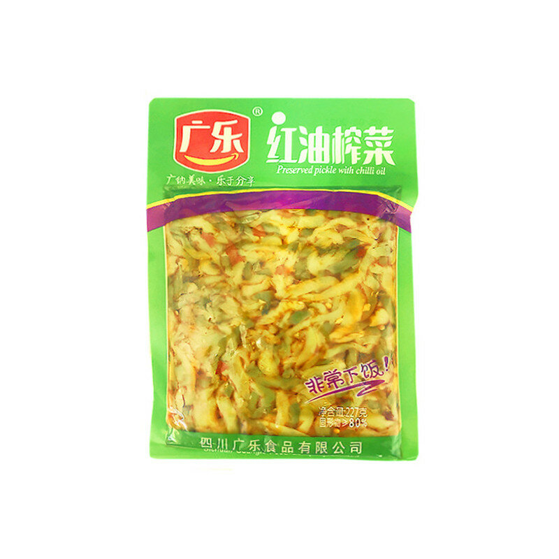 Салат "Овощи соленые с горчицей в красном масле" 180 г, Китай