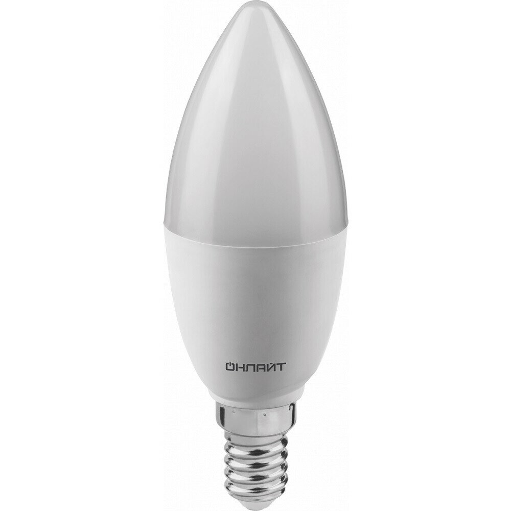 Лампа светодиодная Онлайт E14 4000К 12 Вт 960 Лм 220-240 В свеча матовая