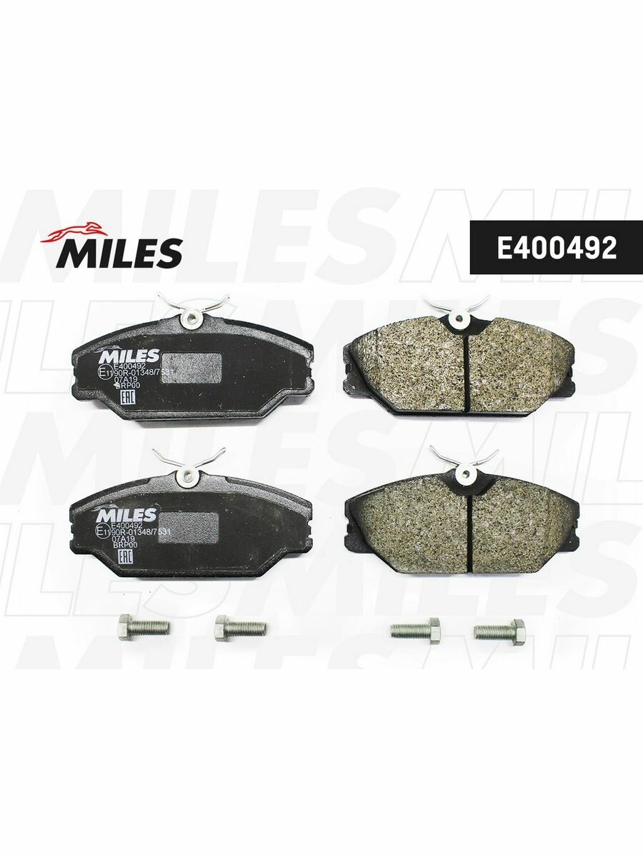 Колодки тормозные дисковые передние MILES E400492 для RENAULT Laguna, Megane, Clio