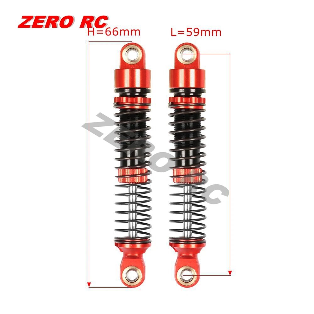 Амортизаторы RC 1/12 Красный 59mm RD 2шт