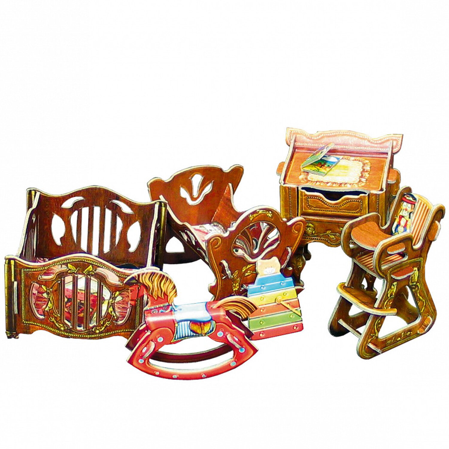 Аксессуар для кукол Умная бумага кукольный интерьер