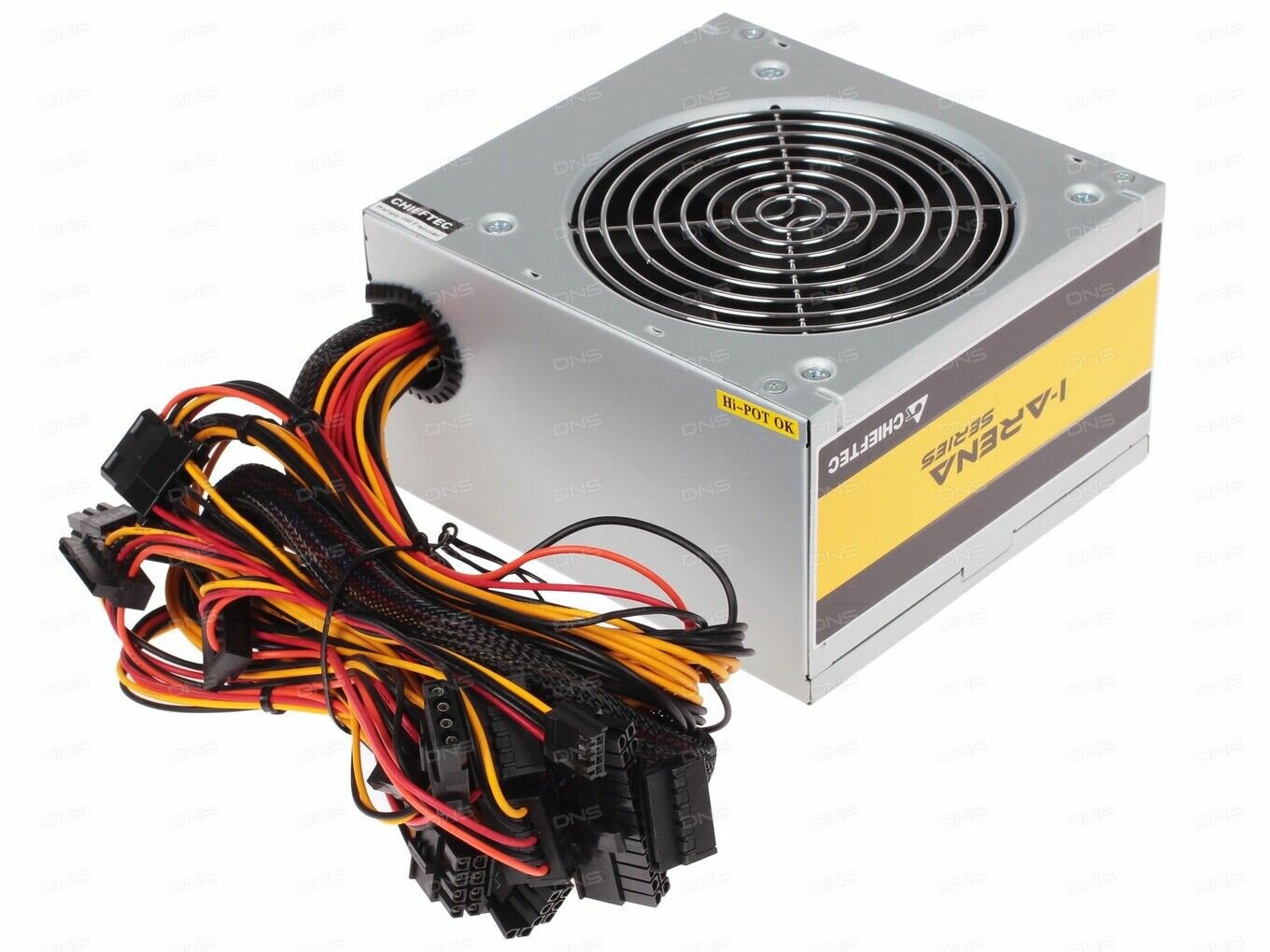 Блок питания Chieftec iARENA 650W (GPA-650S) серый - 650 Вт, ATX 20+4 пин, 4 pin + 4 pin CPU, 6 SATA, 2 x 6 pin PCI-E