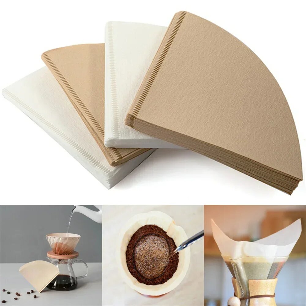 Бумажные фильтры для кофе ouhoe 40/100 шт. Coffee 100pcs