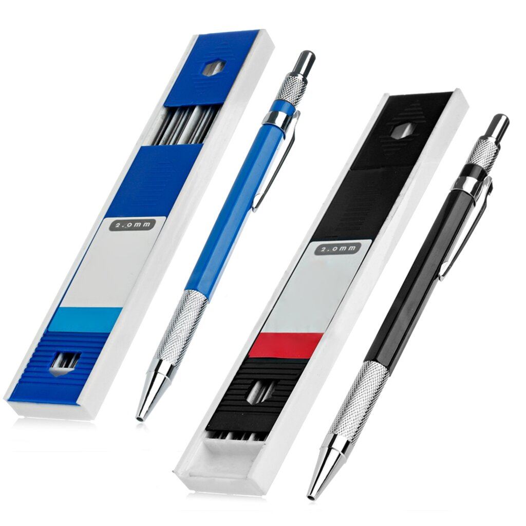 Держатель Грифеля 2 мм 2B Автоматический Механический Карандаш Для Рисования 12 Заправок Грифелей