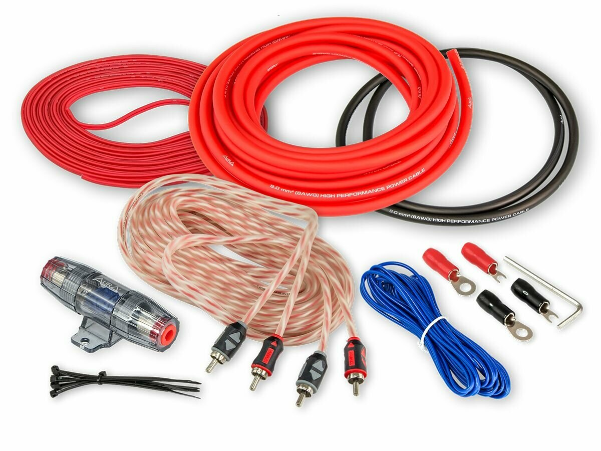 Комплект для установки автоусилителя 2 канала AURA AMP-2208