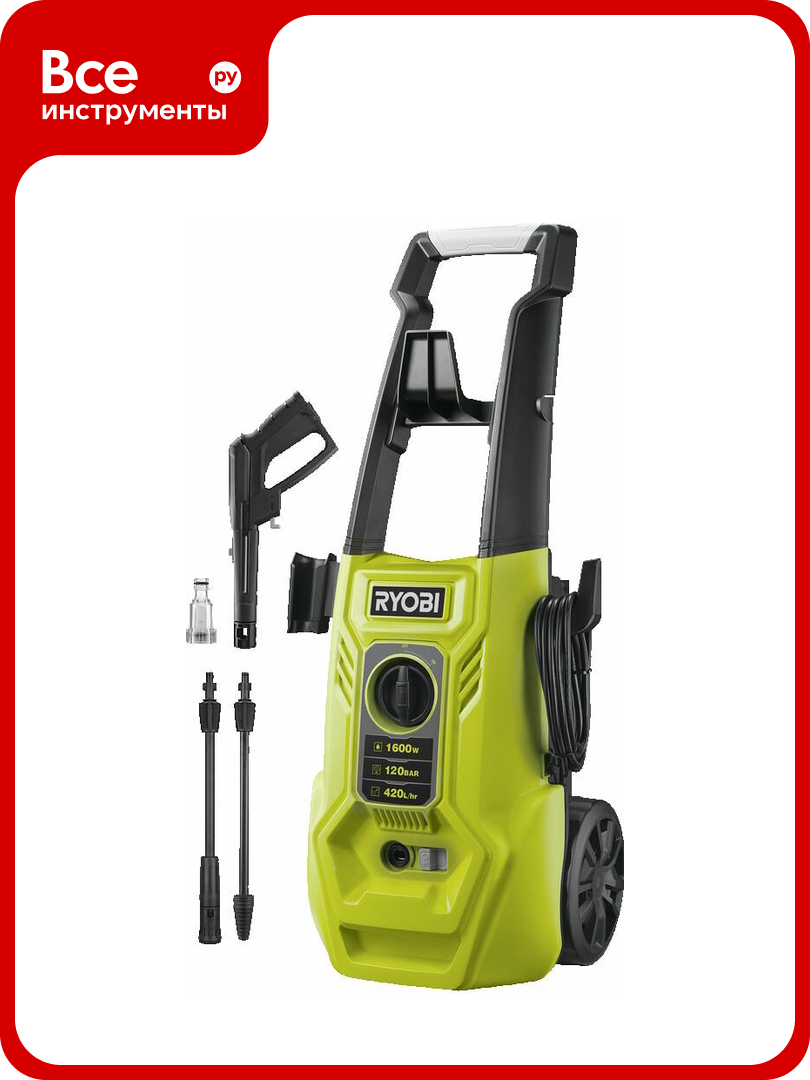 Мойка высокого давления Ryobi RY120PWA 5133005367 для контроля давления в системах