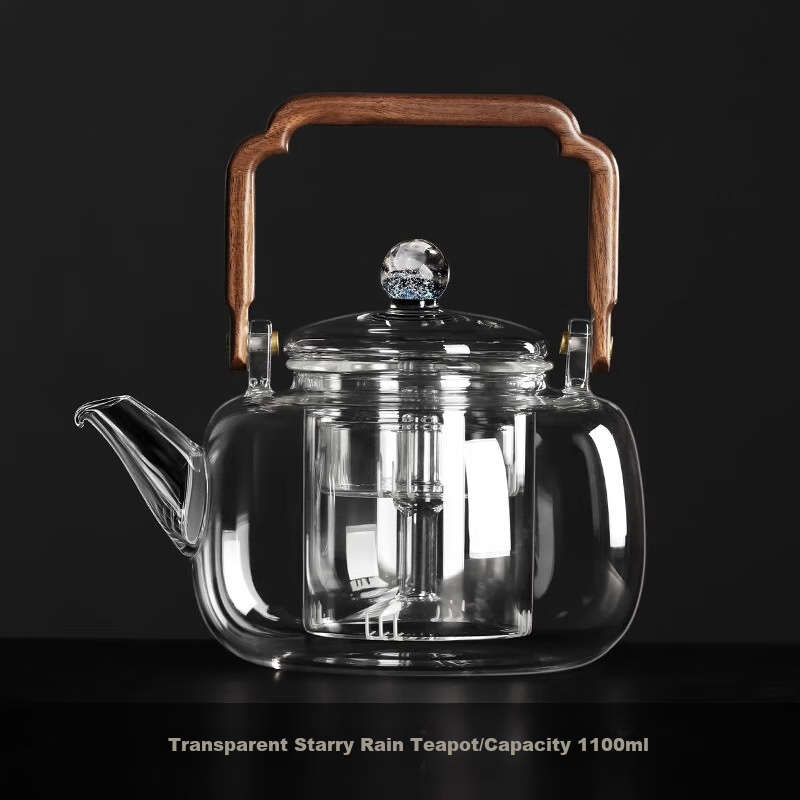 Shangyanfang Glass Tea Pot Thickened High Temperature Resistant Single Tea Pot Household Large Capacity Electric Ceramic Stove Special Boiling Kettle