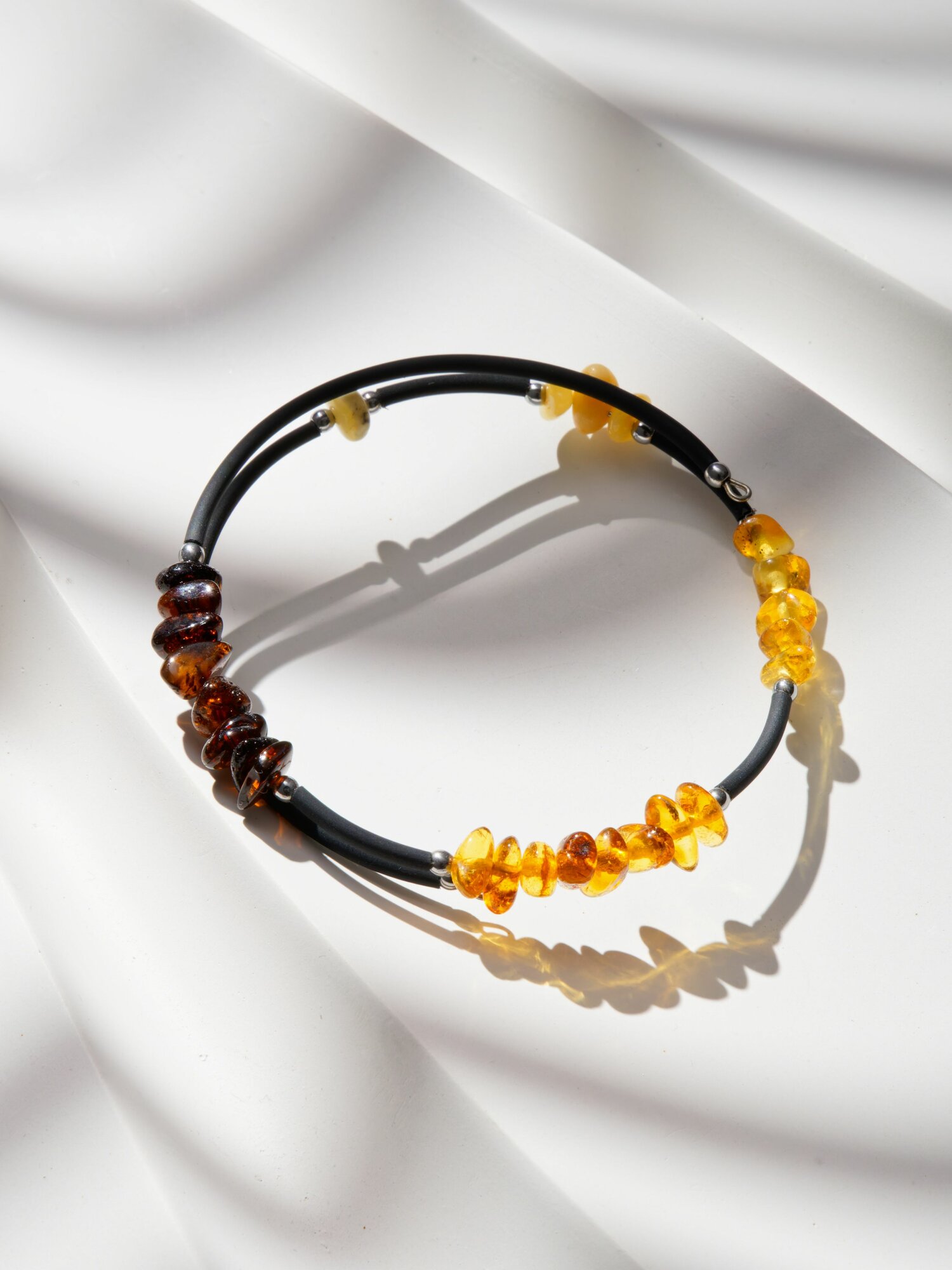 Браслет, янтарь