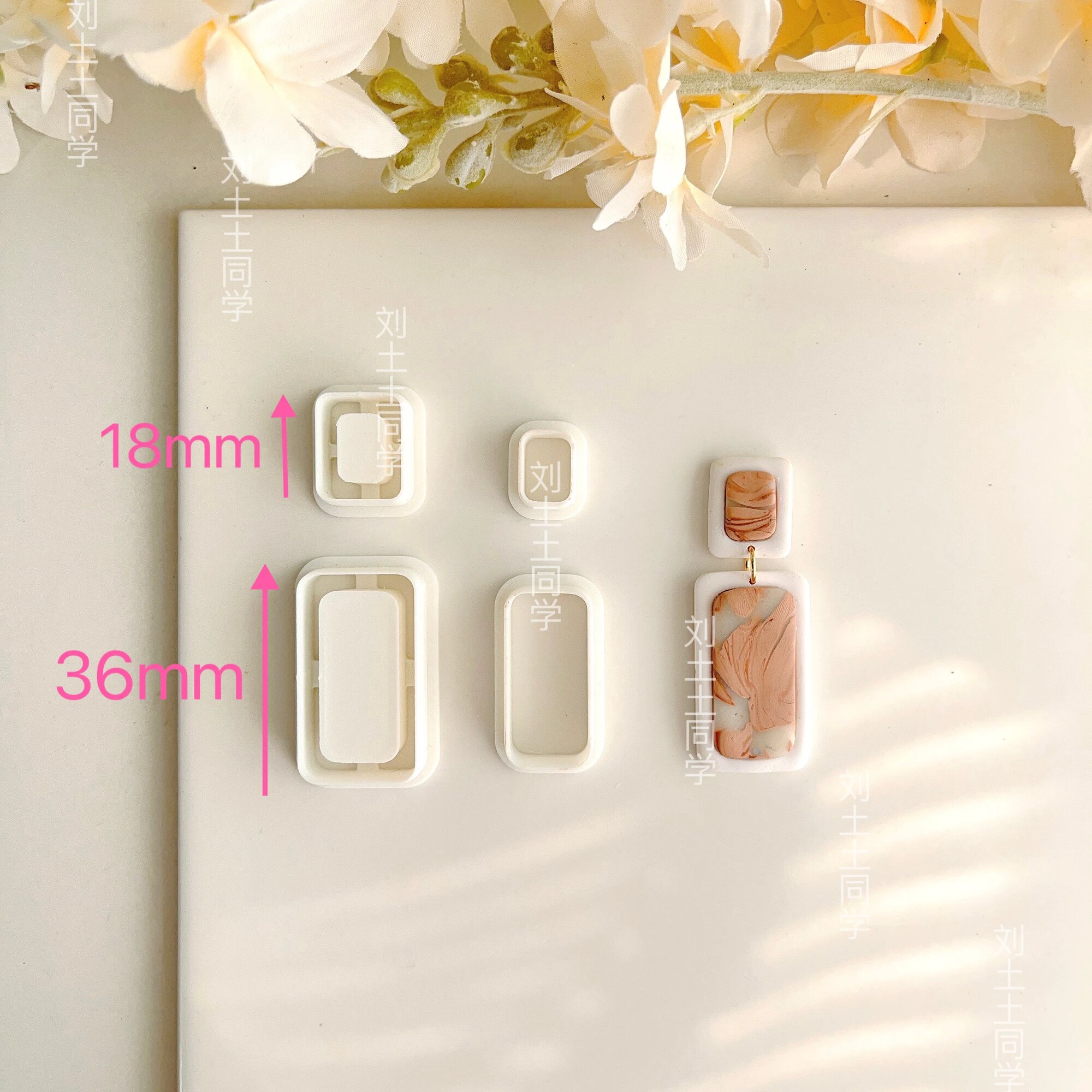 Серьги из мягкой керамики, полимерные серьги с геометрическим рисунком, в форме дуги, полимерные керамические серьги, ювелирные изделия, подвески, глиняные инструменты