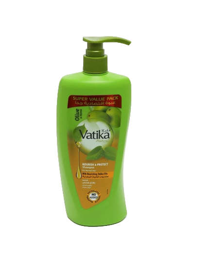 Vatika OLIVE AND HENNA Nourish And Protect Shampoo, Dabur (Ватика оливка И ХНА Шампунь питание И защита для нормальных волос, Дабур), с дозатором, 600 мл.