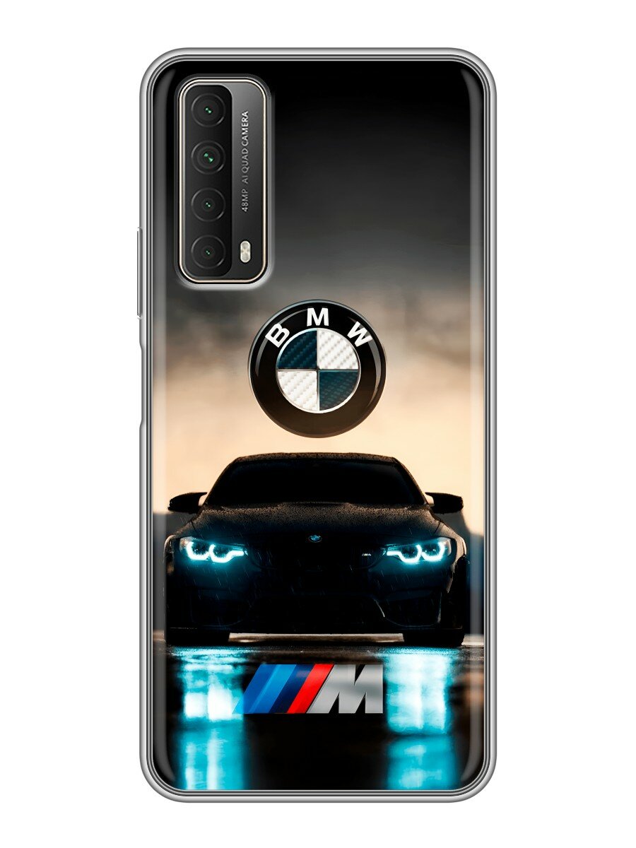 Чехол для Huawei P Smart (2021) с принтом BMW БМВ (Хуавей П Смарт 2021)