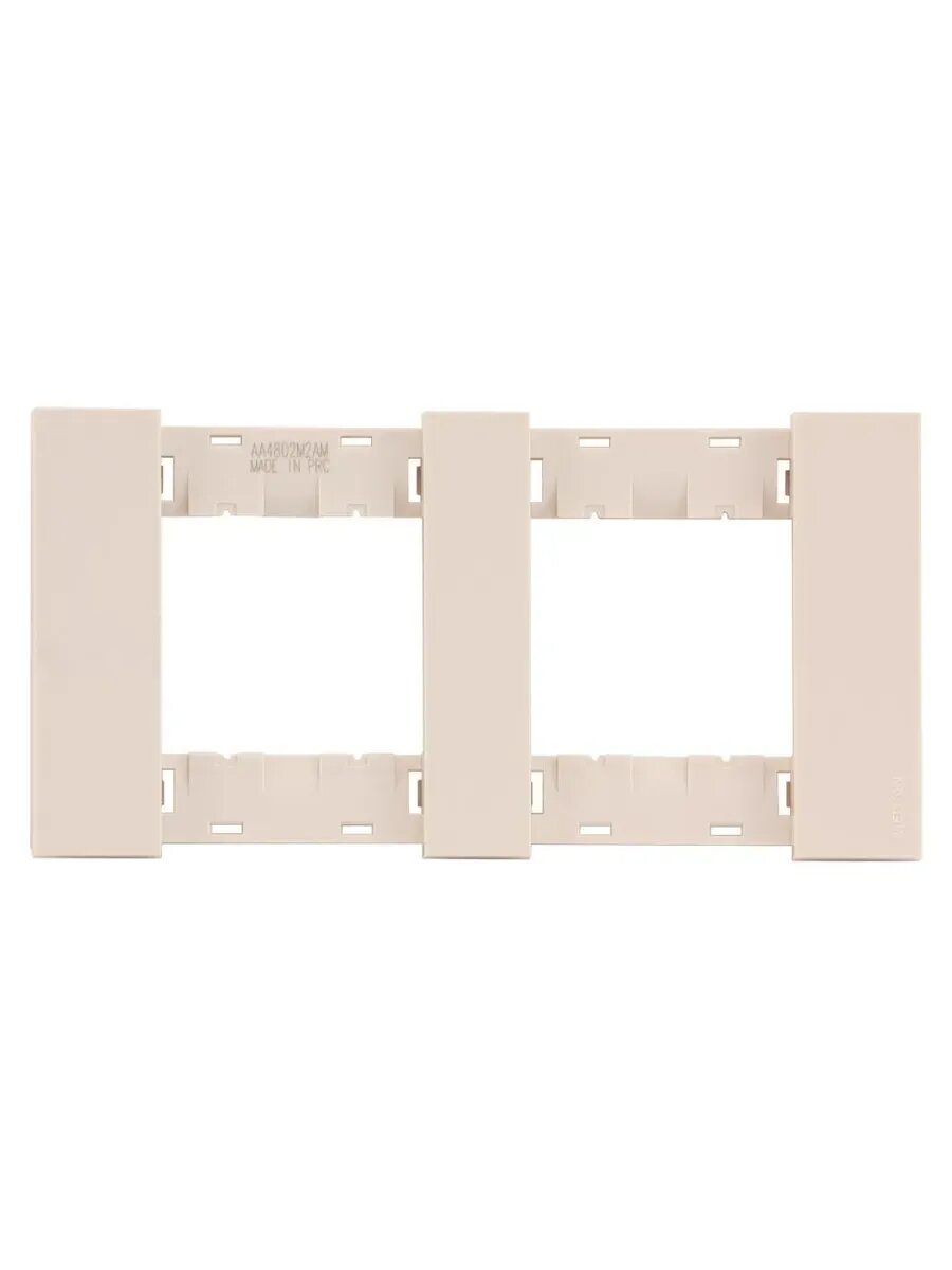 Рамка двухпостовая цвет-песочный матовый IP20 MEITON AA4802M2AM