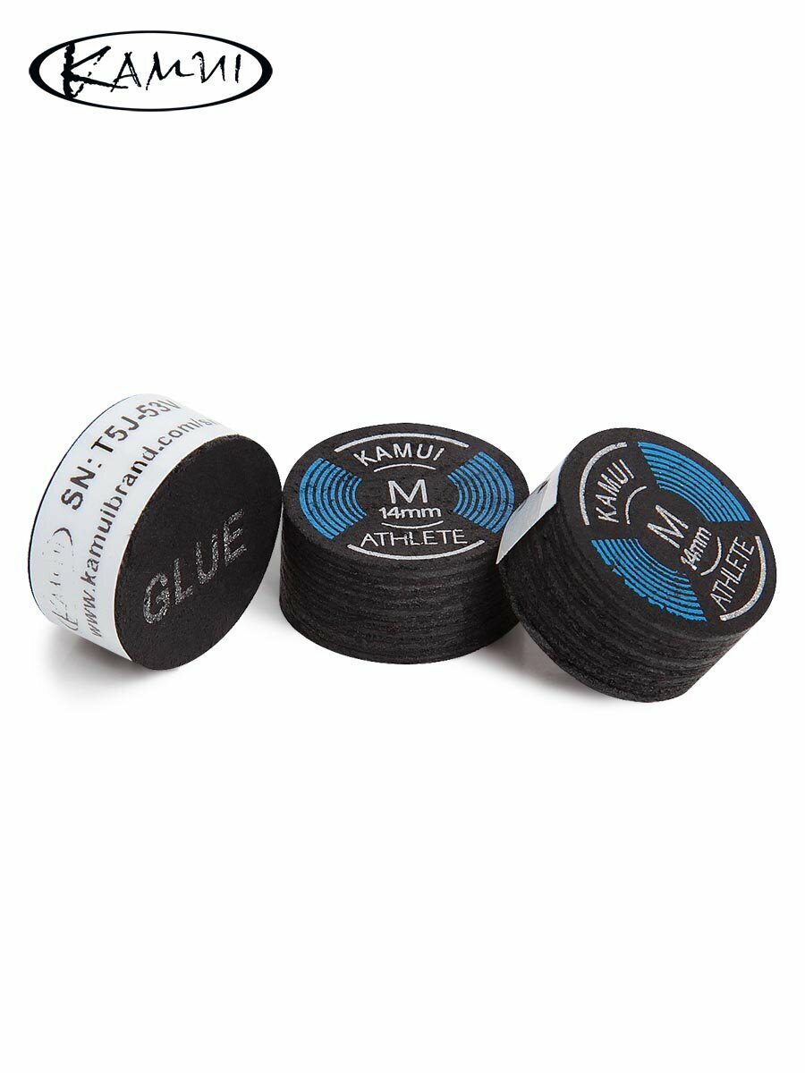 Наклейка для кия Kamui Athlete 14 мм Medium, многослойная, 1 шт.