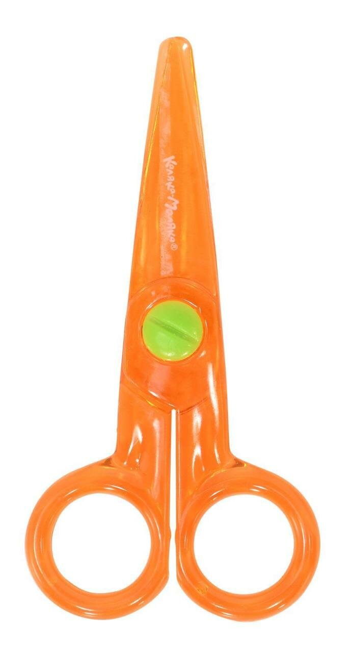 Ножницы детские Каляка-Маляка безопасные 125 мм, ручки пластиковые оранжевые