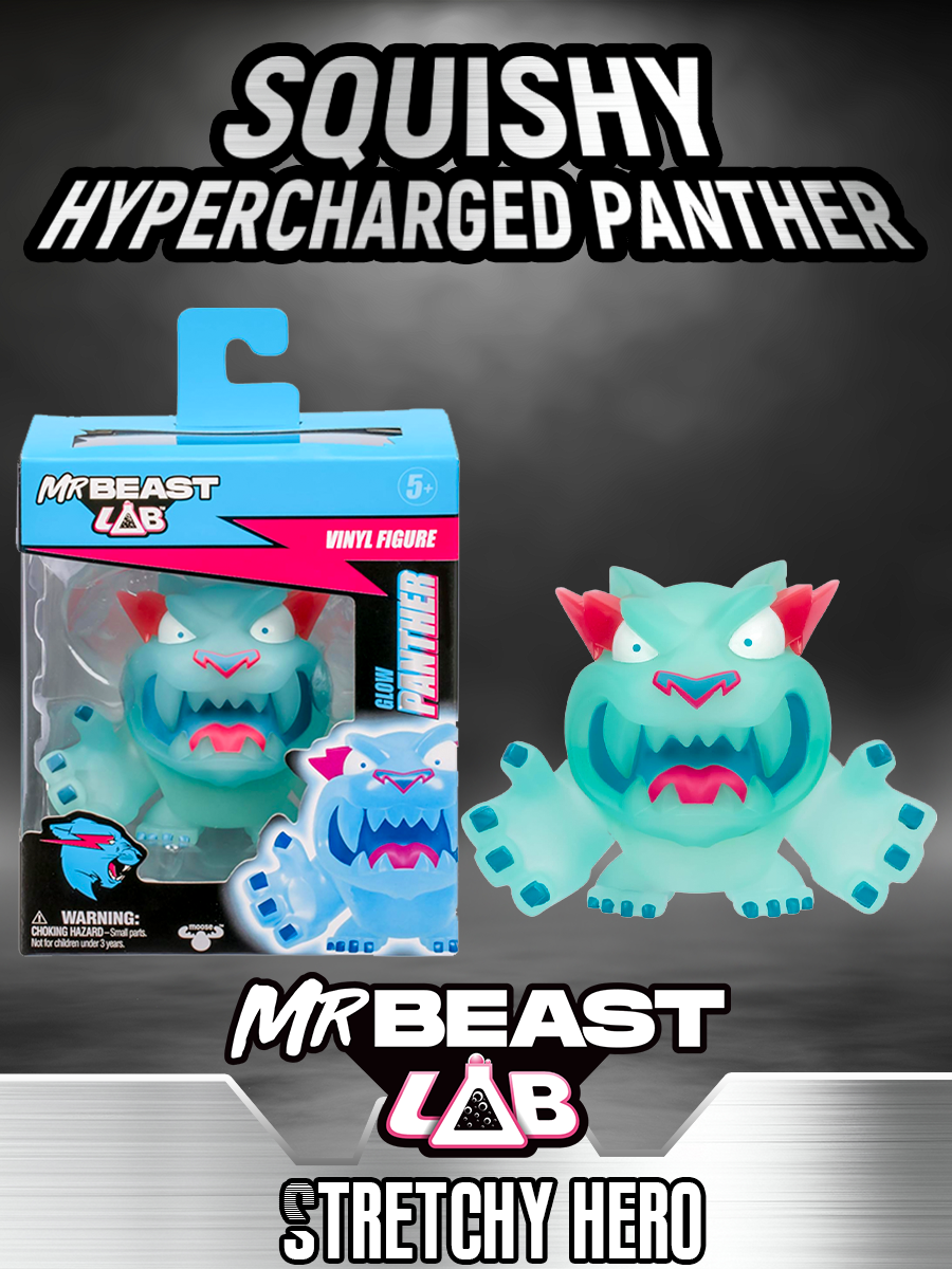 Moose MrBeast Lab Glow Panther Collectible Vinyl Figures Toy Set / Детский Набор Игрушек-моделей Персонажей Аниме