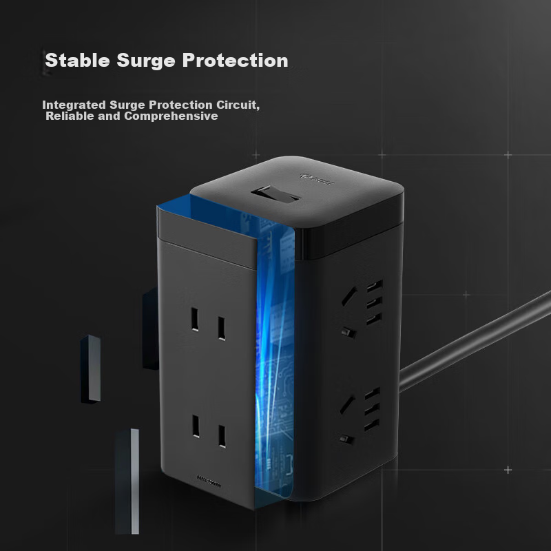 BULL Surge Protector Power Strip with 6 Outlets and 6ft Extension Cord, Power Strip with Switch Control, GNV-TQU006