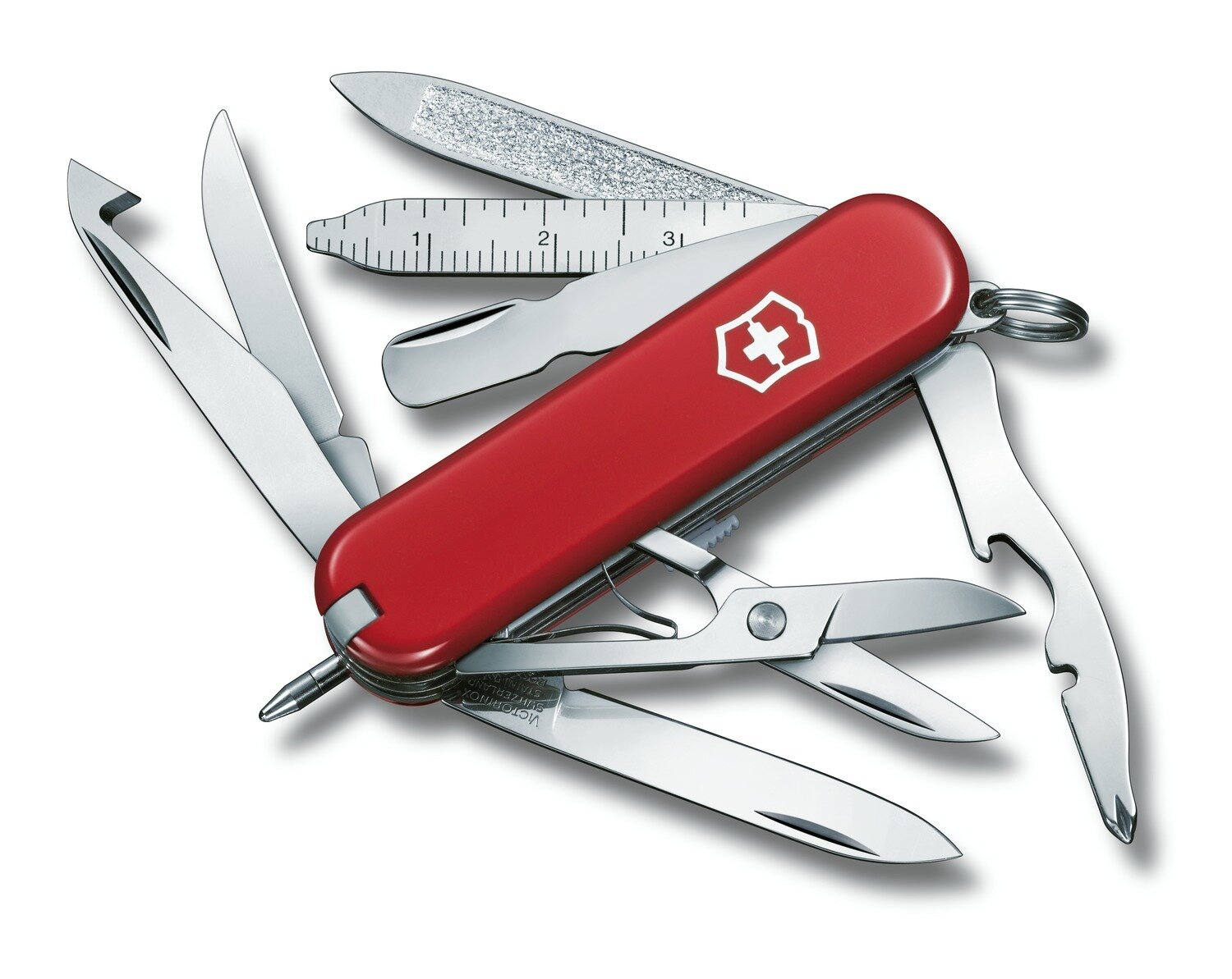 Швейцарский нож Victorinox MiniChamp (0,6385) 17 функций, красный