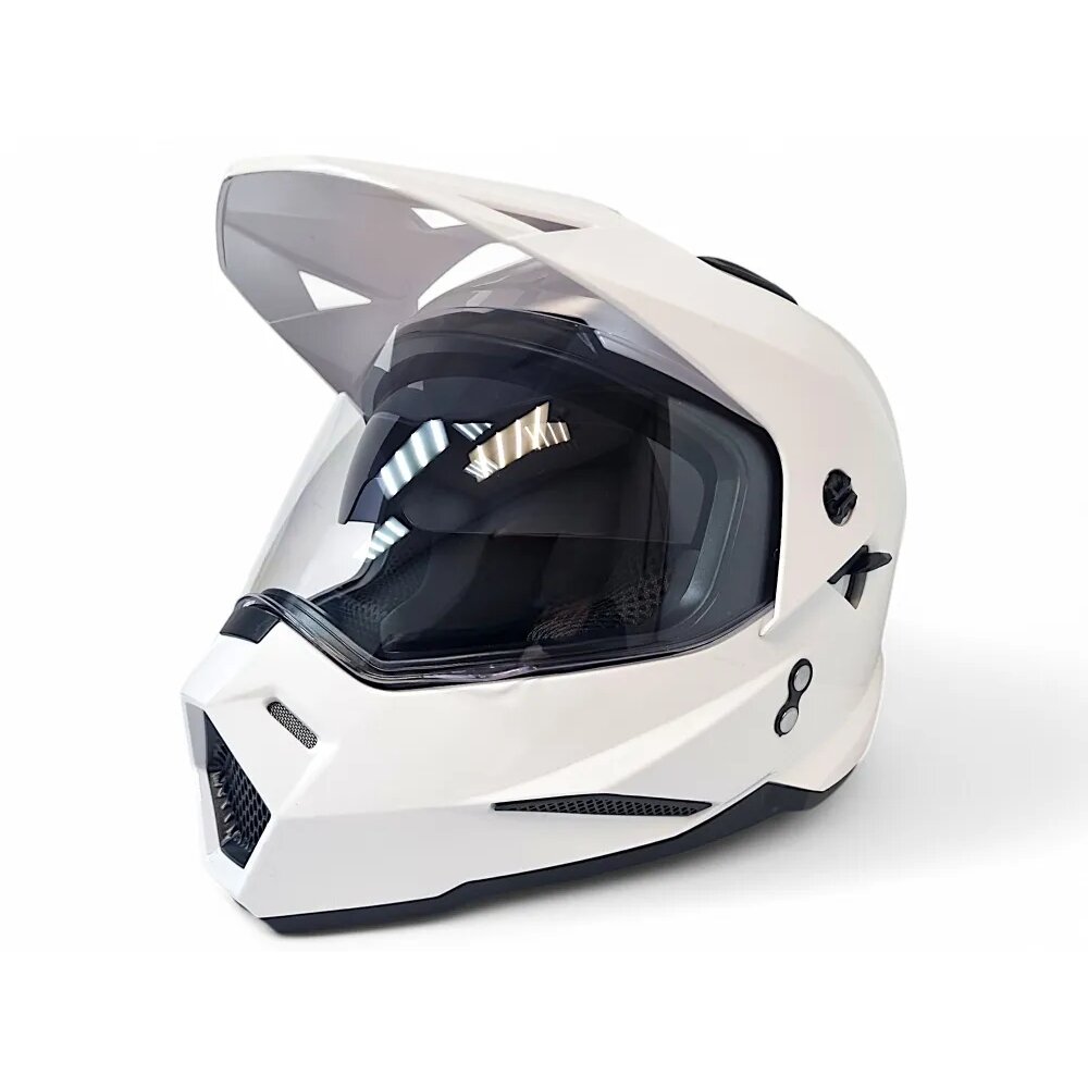 Шлем AiM JK802 глянцевый White Glossy S