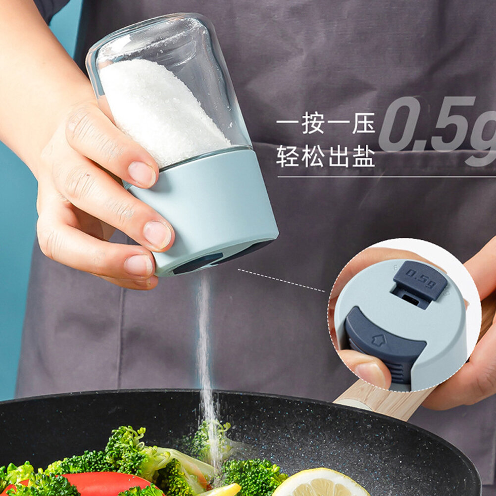 Нажимная солонка, банки для специй с крышкой, герметичная пыленепроницаемая банка для приправ, стеклянная бутылка, кухонные инструменты