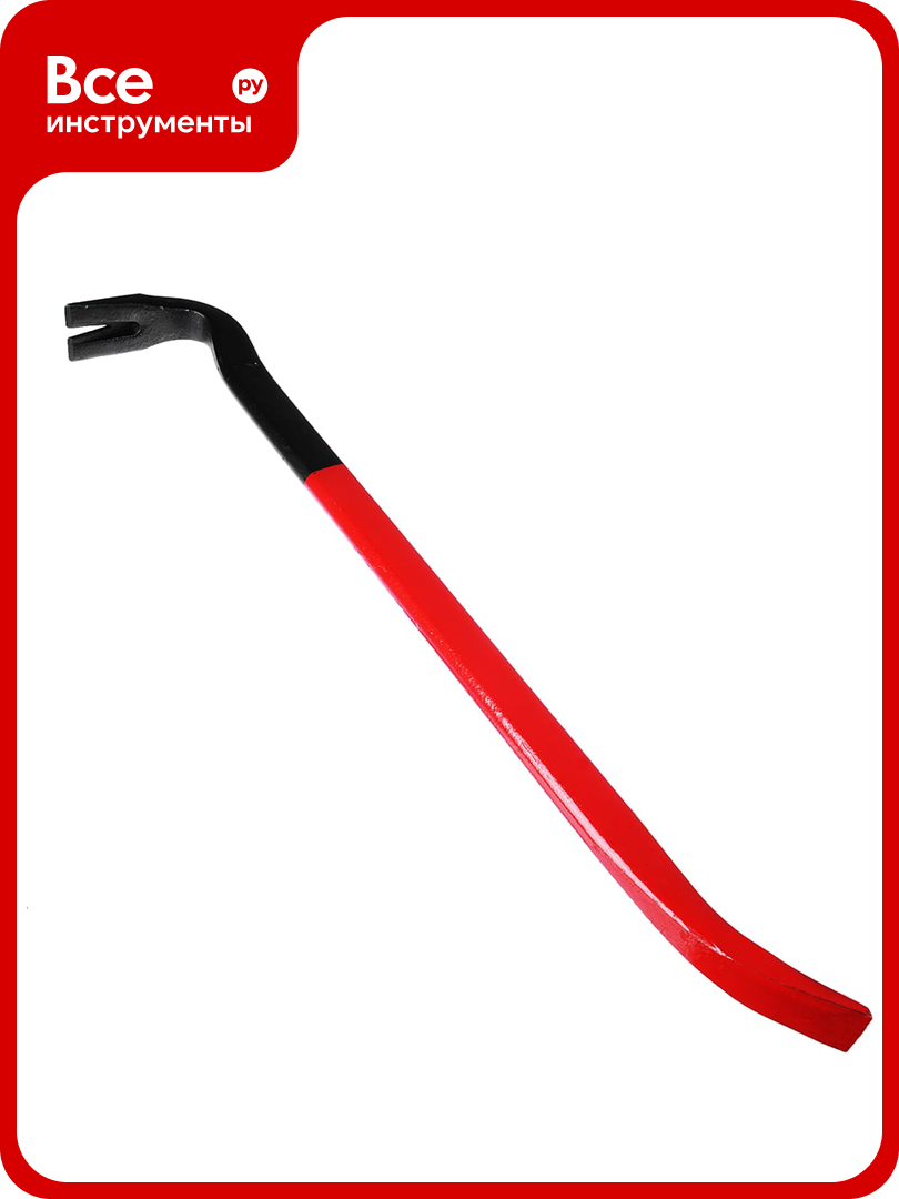 Усиленный гвоздодер ермак 600х29х15 668-052, концов выполнен