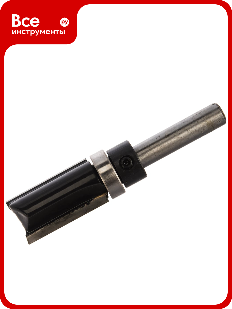 Фреза кромочная прямая с верхним подшипником серия 1021 (16x30 мм; хвостовик 8 мм) Росомаха 802101