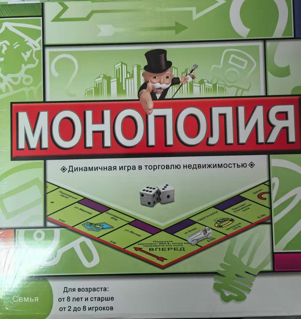 Настольная игра Русский монополия классическая игровое поле