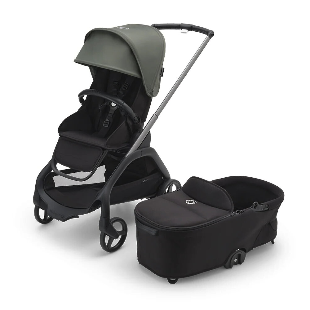 Коляска 2 в 1 Bugaboo Dragonfly на шасси graphite/black/forest green