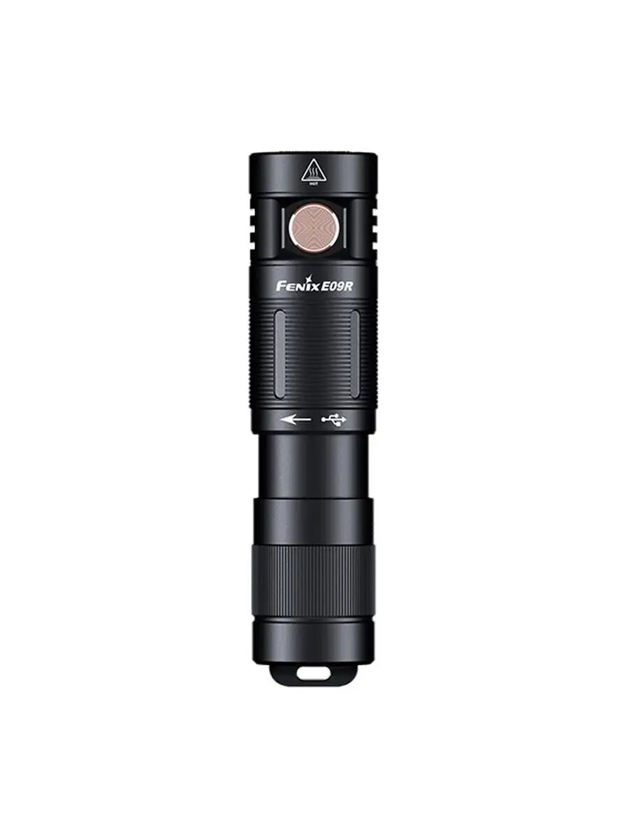 Наключный / Карманный Фонарь Fenix E09R, черный, E09Rbk — фото 1