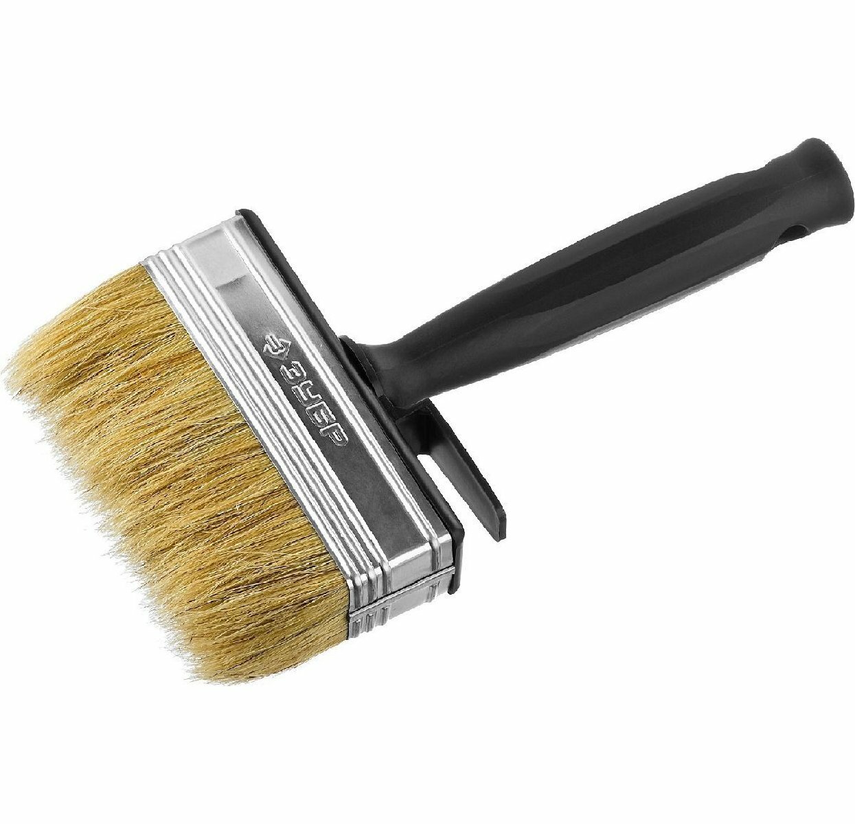 Кисть-макловица ЗУБР 3 х 10 см с натуральной щетиной и пластмассовым корпусом для всех видов ЛКМ