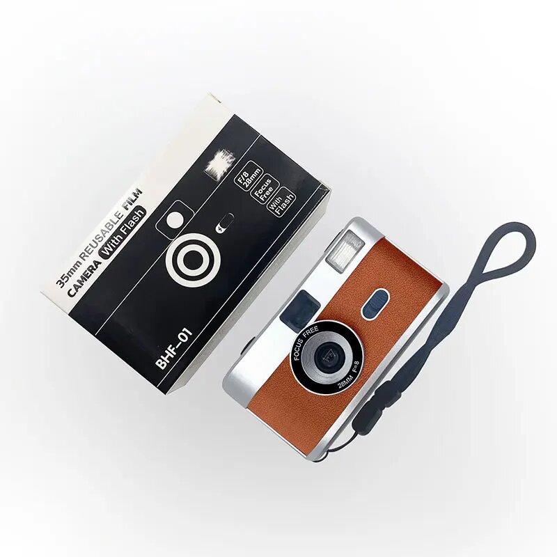 Многоразовая кинокамера Hayamou 35 мм, Silver brown, Camera only(no film)