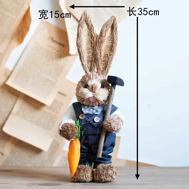 Пасхальный кролик 35 см для декора дома, праздничного стола и создания весеннего настроения яркий и качественный декор для интерьера и сада