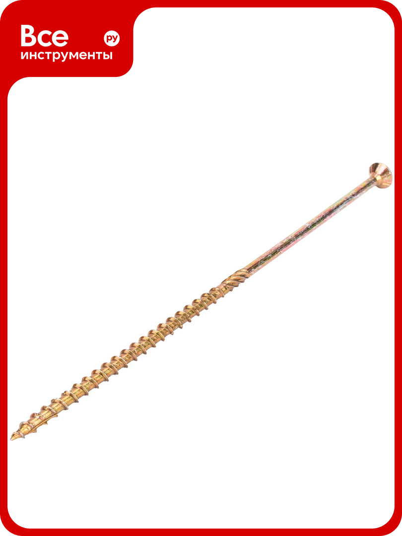 Конструкционный саморез Госкреп потайной, 3,5x50 (100 шт.), bullit-бк 14-0015345, деревянная