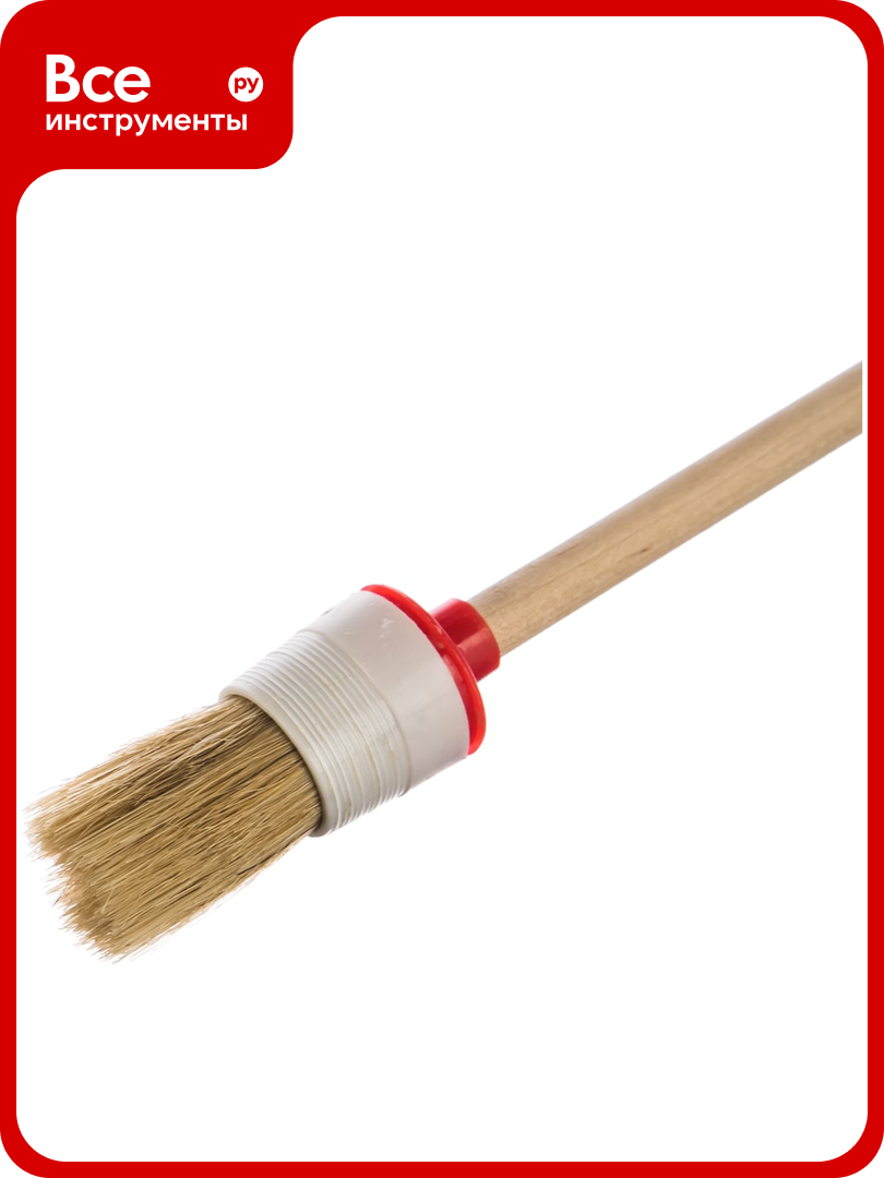 Малярная кисть VIRTUS круглая Standard, №6 30 мм 001020006