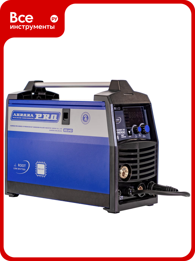 Сварочный полуавтомат Aurora SPEEDWAY 205 RICHIP, ROOT - сварка без брызг 38779, 72кг
