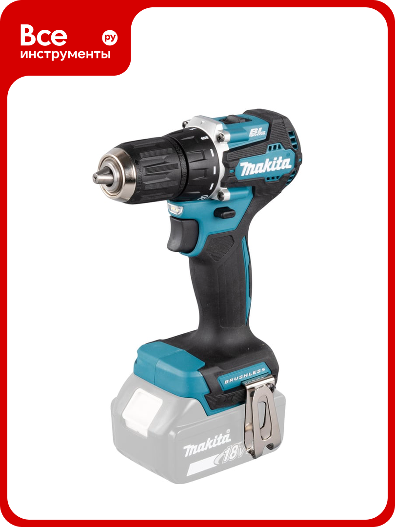 Бесщеточная аккумуляторная дрель-шуруповерт Makita XPT 18В, б\ак и з\у DDF487Z
