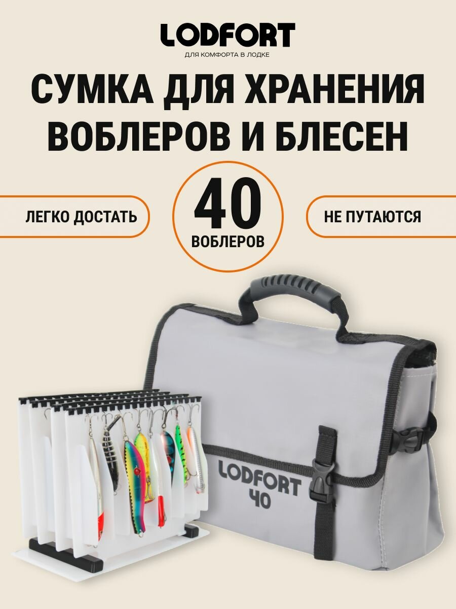 Сумка (ящик, коробка) для хранения блесен, воблеров, приманок LODFORT 40