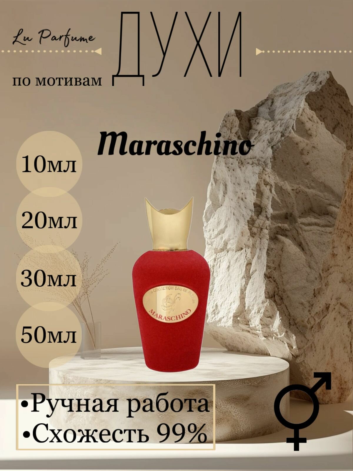 Духи ручной работы по мотивам 'Maraschino', для мужчин и женщин Lu Parfume