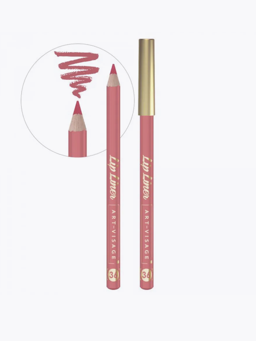 Карандаш для губ ART-VISAGE Lip Liner, сатиновый финиш, 1.3 г , тон 36