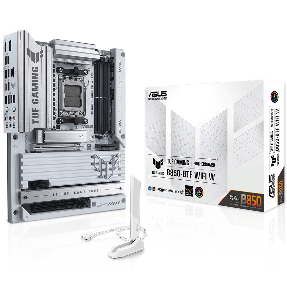 Материнская плата ASUS TUF GAMING B850-BTF WIFI W AM5 ATX 4xDDR5 2xPCIEx16 PCIEx1 3xM.2 USB-C DP HDMI 2.5GLAN WI FI 7